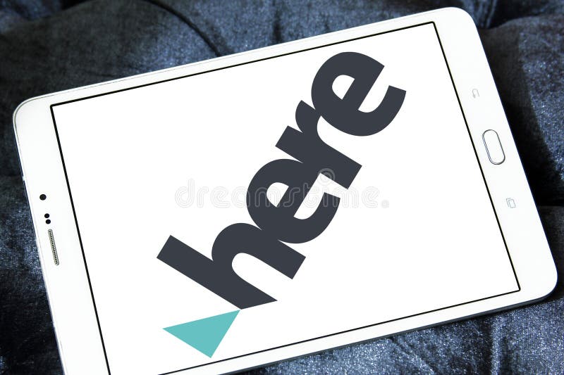 Here Technologies Company Logo Editorial Photography - Image of logo ...