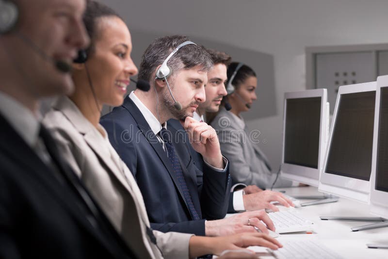 They are here to help stock image. Image of contact, sales - 70681545