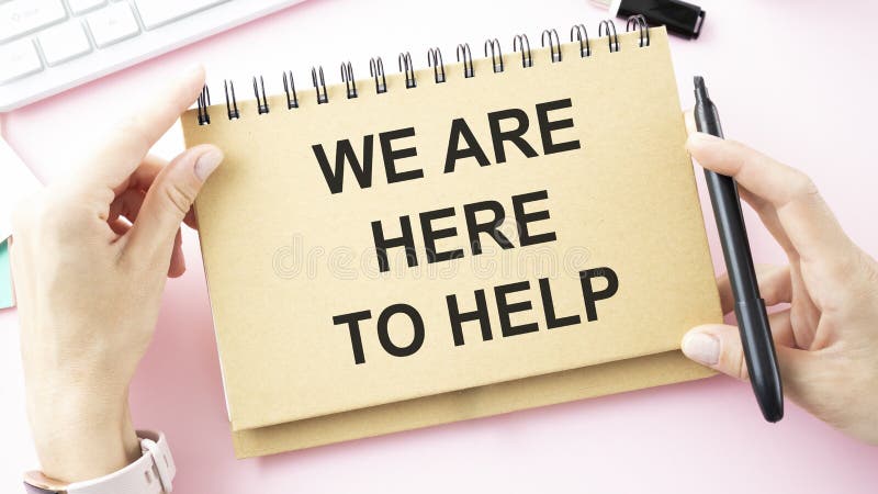 We are Here To Help, Text Message Stock Image - Image of concept ...