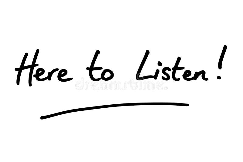 Here to listen stock photo. Image of women, listening - 55690692