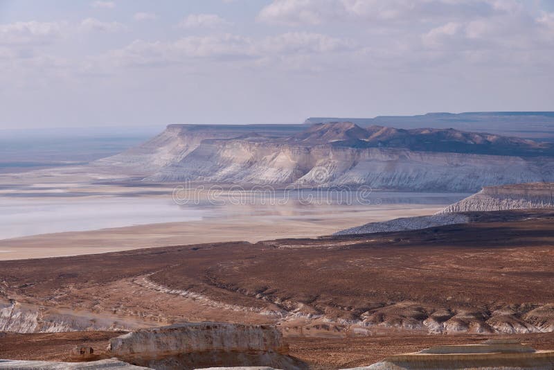 On the Ustyurt Plateau. Uplands of the Ustyurt Plateau. Stock Image ...