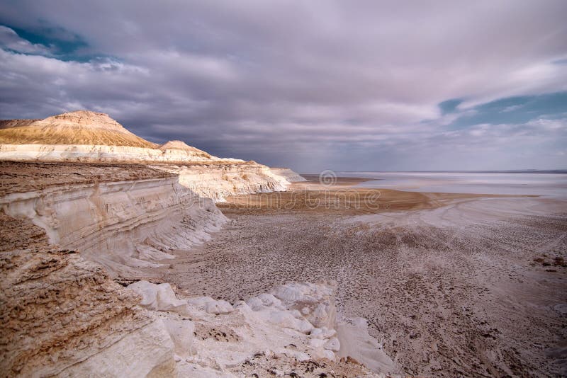 On the Ustyurt Plateau. Uplands of the Ustyurt Plateau. Stock Image ...