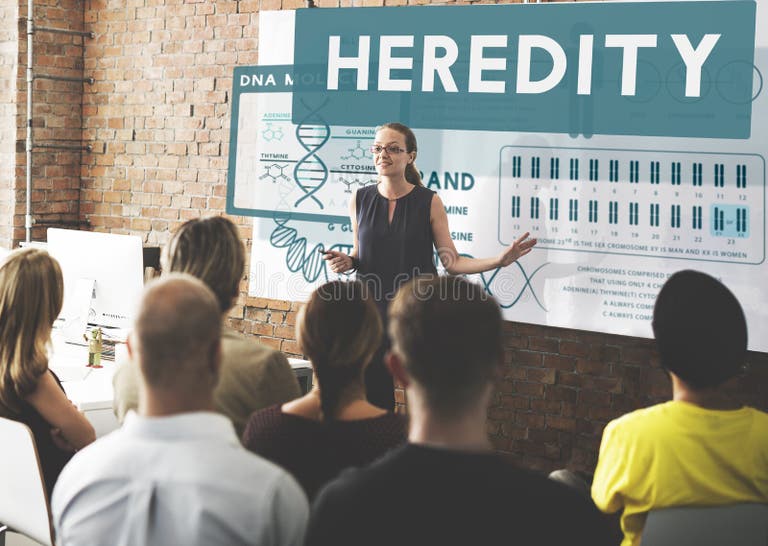 Heredity Biology Chromosome Molecular Science Concept Stock Photo ...