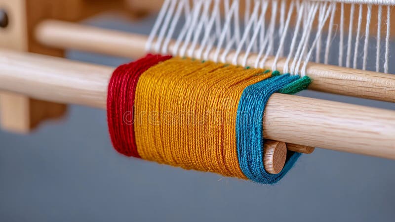 Heritage Handloom Weaving at a Rural Textile Workshop Stock Image ...