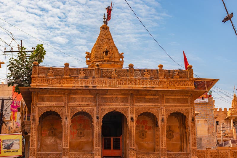 Heritage Jaisalmer Fort Temple Vintage Architecture from Different ...