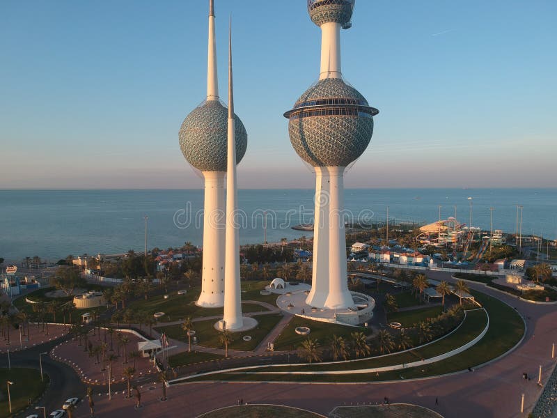 Kuwait tower stock photo. Image of modern, night, water - 54729458