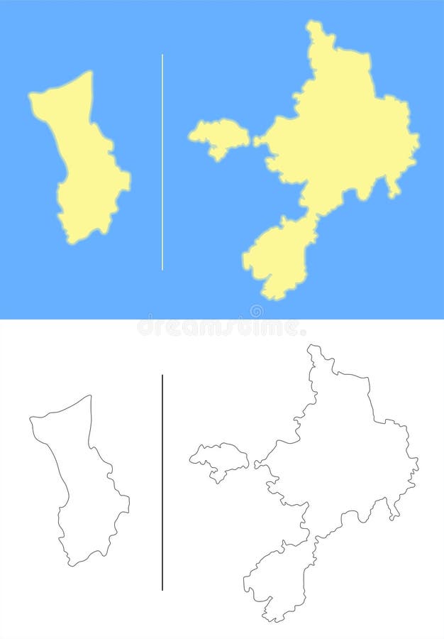 Herm Ans Sark Islands Map - Cdr Format Stock Vector - Illustration of ...