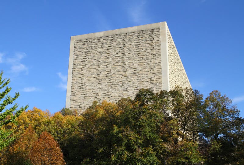 Herman B Wells Library Indiana University Stock Image - Image of campus ...