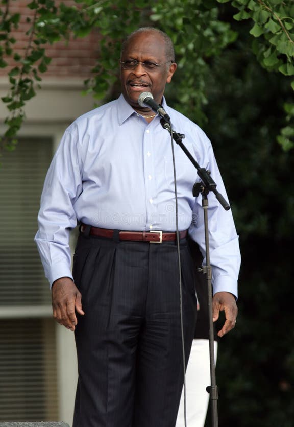 Herman Cain editorial stock image. Image of herman, rally - 20321654