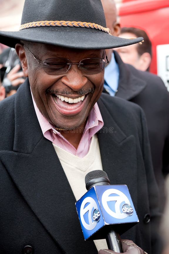 Herman Cain Laughing editorial photo. Image of head, canidate - 21977756