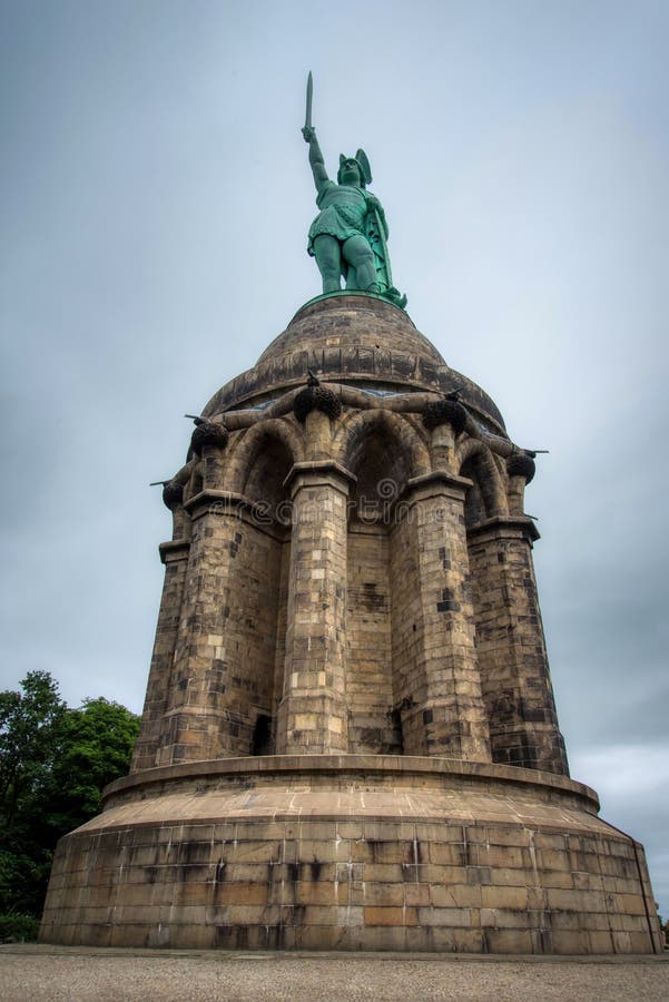 Hermann Monument in Teutoburg Forest in Germany Stock Image - Image of ...