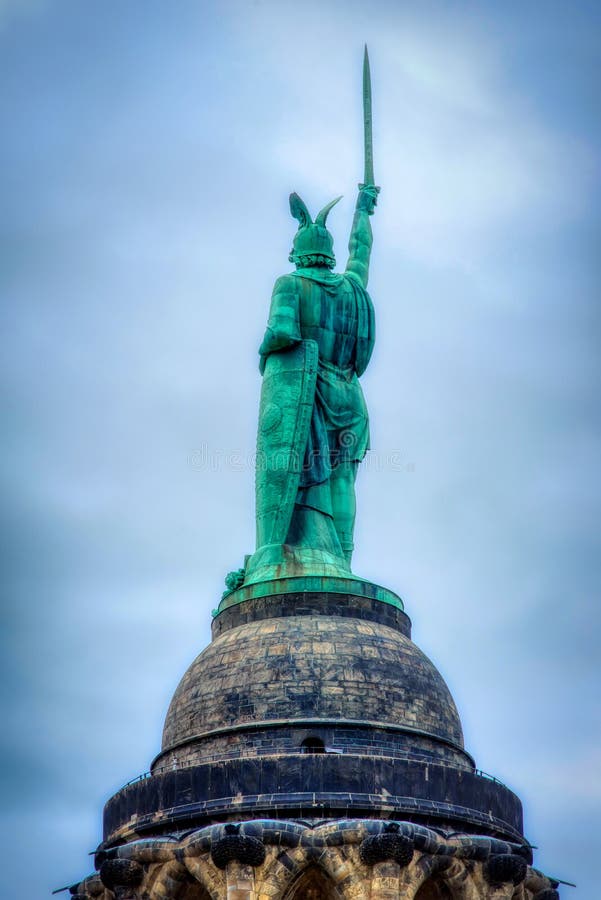 Hermann Monument in Teutoburg Forest in Germany Stock Photo - Image of ...