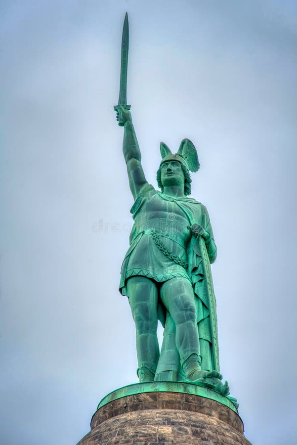 Hermann Monument in Teutoburg Forest in Germany Stock Image - Image of ...