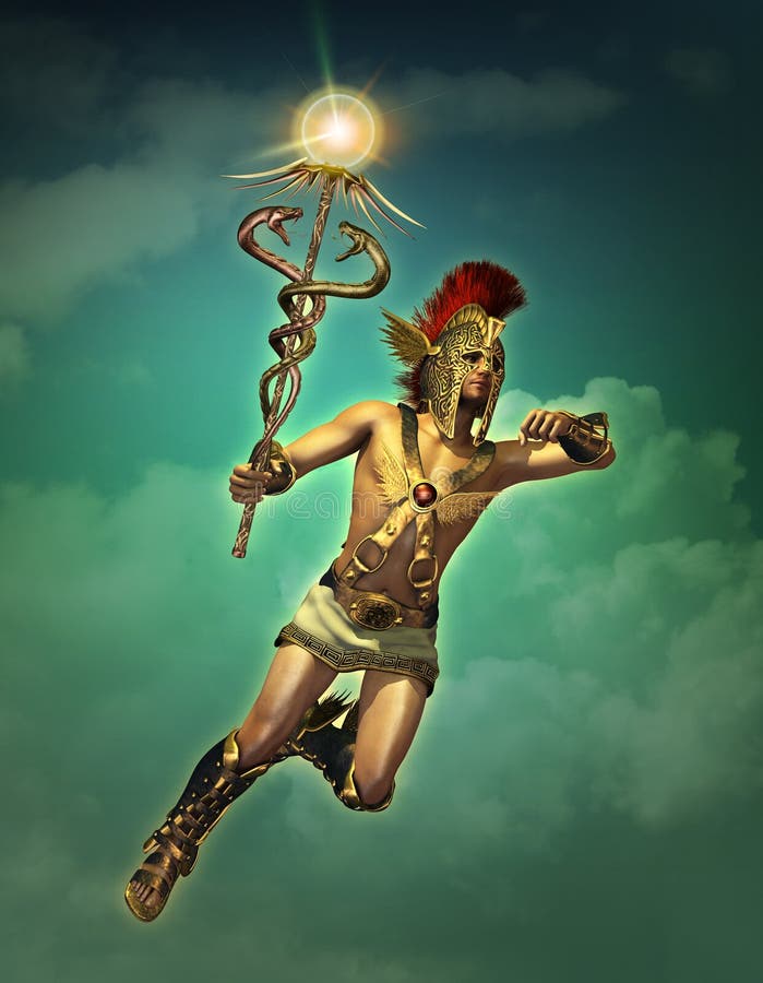 Kaduceus Rod Van Asclepius Hermes Grieksymbool Slangen Vector ...