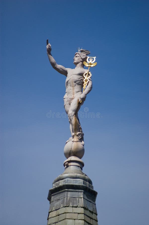 Mercury God Statue Mercury, Roman God Stock Image C052/7283
