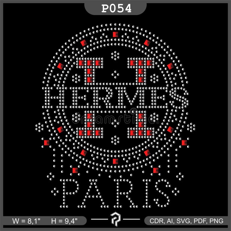 HERMES Rhinestones Pattern. Editorial Stock Image - Illustration of ...
