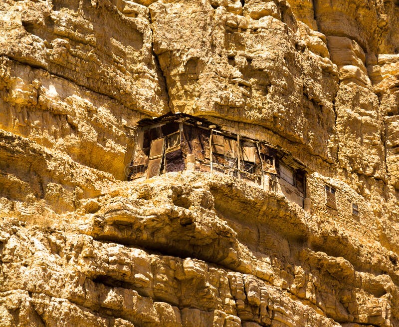 Hermit S Cell,Monastery of Saint George in Wadi Qelt Stock Photo ...