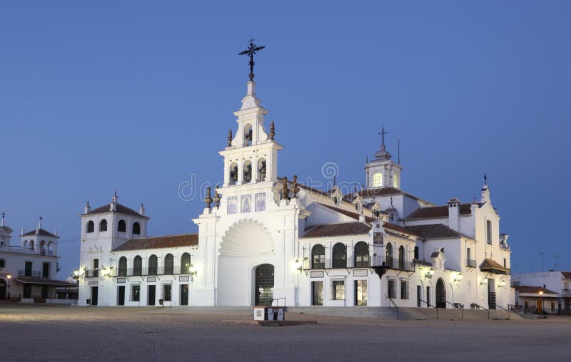 The Hermitage of El Rocio, Spain Stock Photo - Image of pilgrimage ...