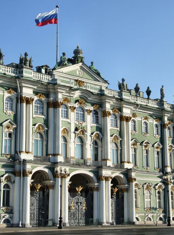 Hermitage - Famous Russian Landmark Stock Image - Image of historic ...
