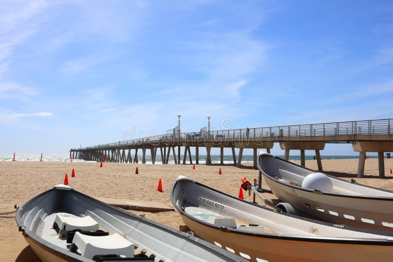 Hermosa Beach, California - View of Hermosa Beach Pier Editorial Photo ...