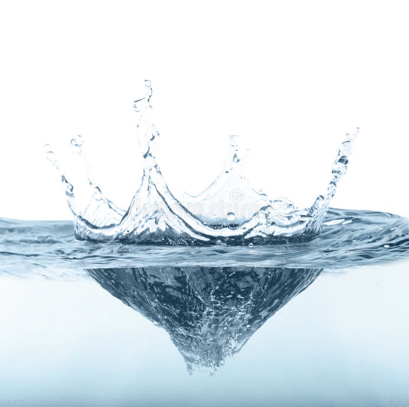 Hermoso Chorro De Agua Transparente Aislado Imagen de archivo - Imagen ...