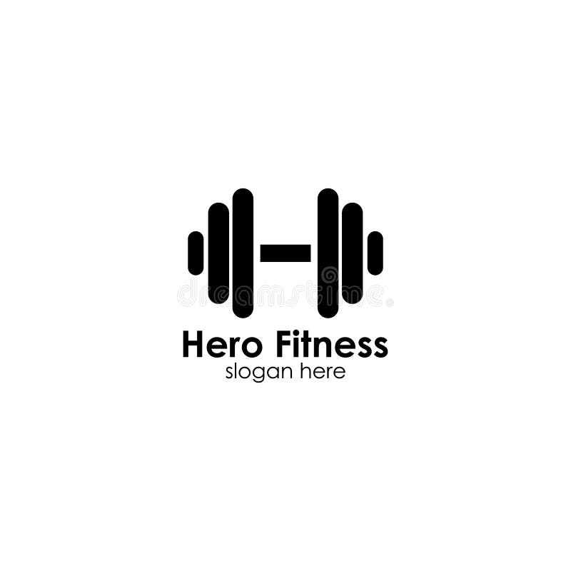 Hero fitness logo template stock illustration. Illustration of club ...