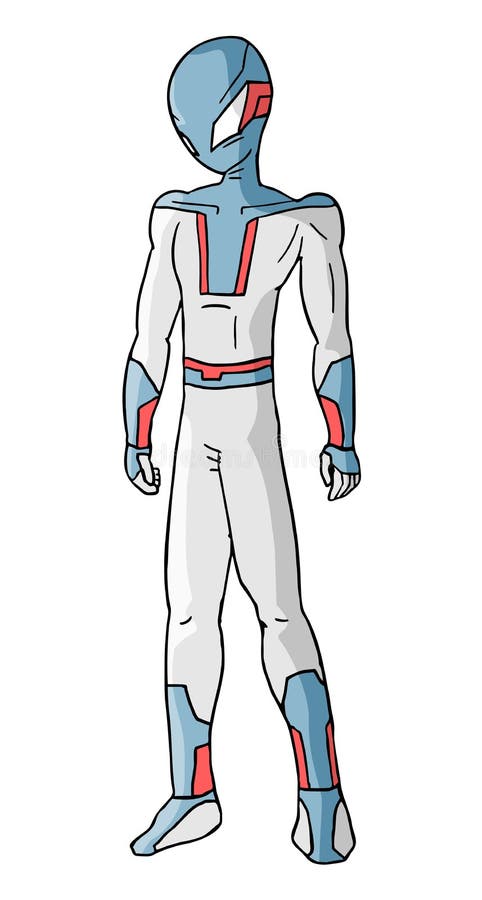 Future hero stock vector. Illustration of electronic - 48567407