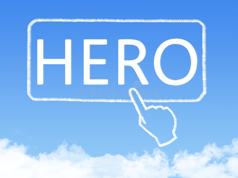 Hero message cloud shape stock illustration. Illustration of rights ...