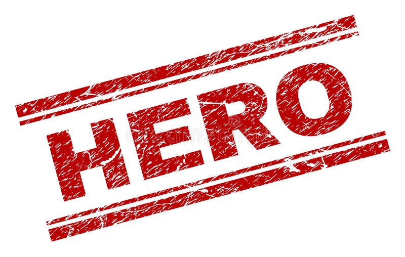 Grunge Textured HERO Stamp Seal Stock Vector - Illustration of imprint ...