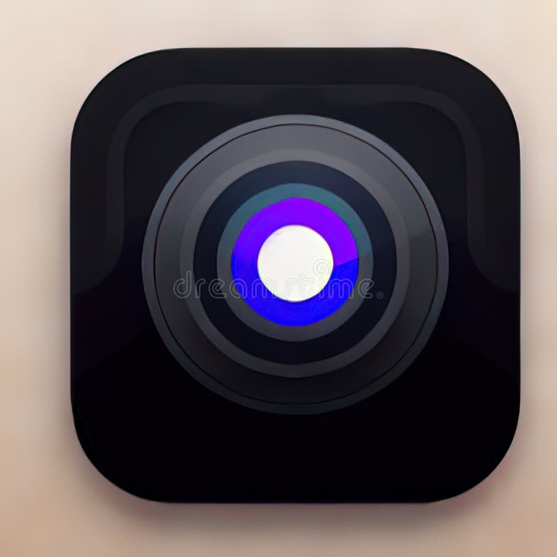Shooter Software App Icon. Generative AI. Stock Image - Image of ...