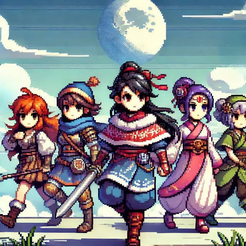 Hero Vector Design with Weapon,pixel Art Stock Illustration ...