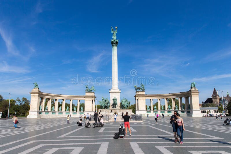 Heroes Square in Budapest. Day View. One of the Major Squares in ...