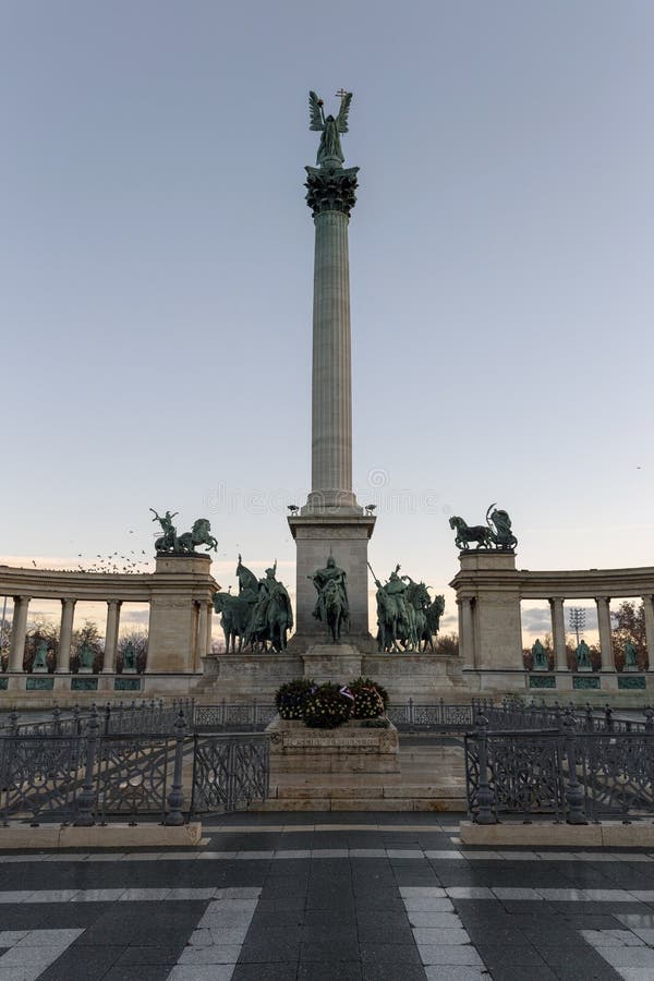Heroes` Square Budapest stock photo. Image of city, heroes - 135534420