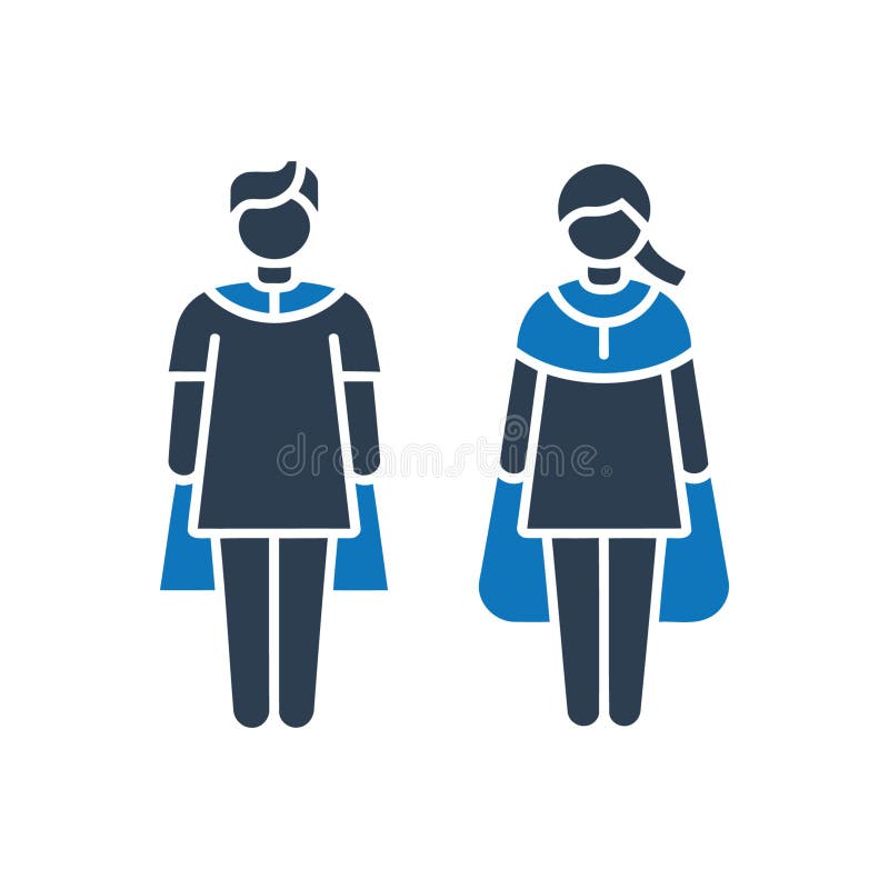 Heroic Figures Icon stock illustration. Illustration of vector - 373775191