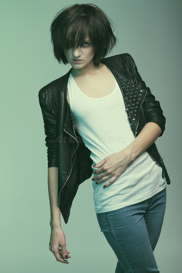 Heroin chic stock image. Image of 1980s, rivet, cinematic - 63720809