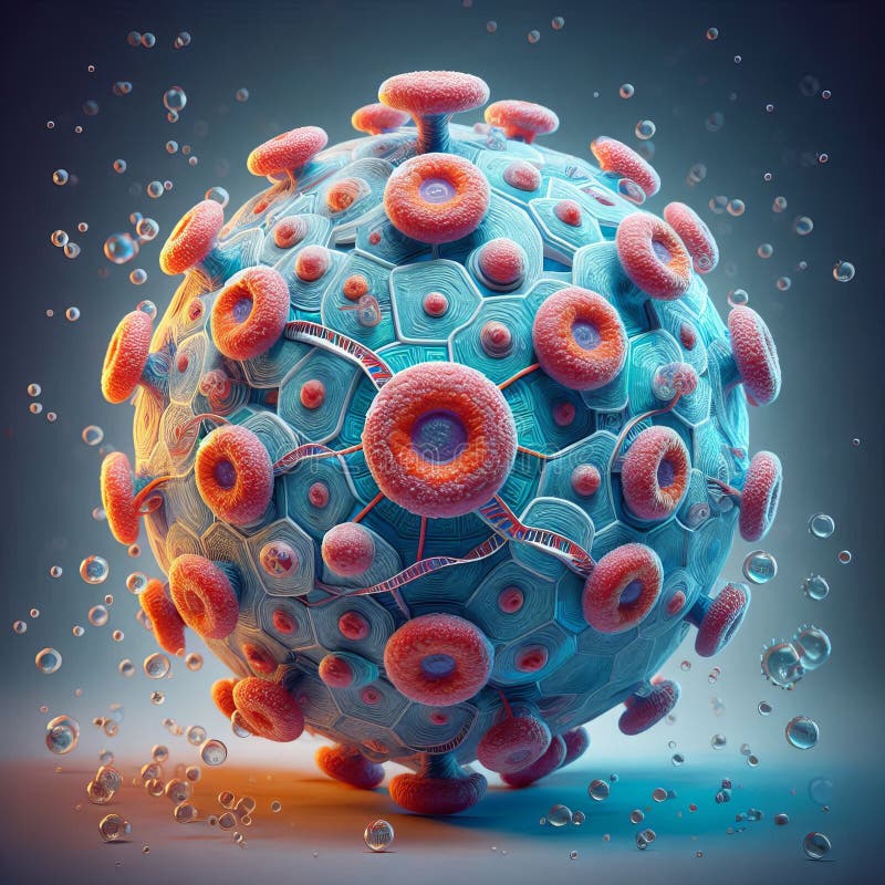 Herpes Simplex Virus HSV a Double Stranded DNA Virus that Can Ca Stock ...