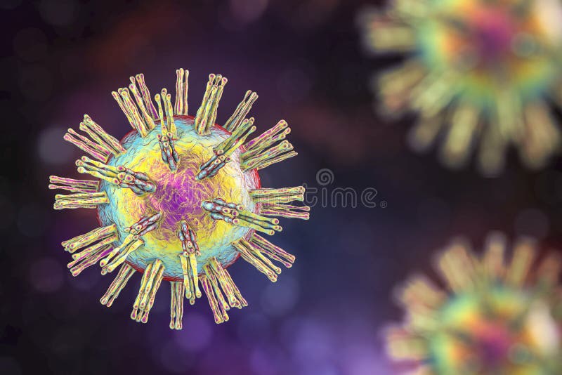 Herpes simplex virus stock illustration. Illustration of respiratory ...