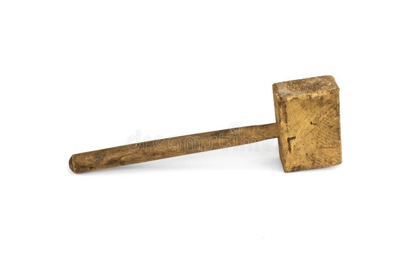 Herramienta De Mano Un Mazo De Madera Es Un Martillo Del ` S Del ...