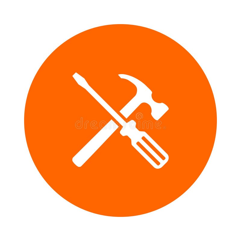 Herramientas y círculo ilustración del vector. Ilustración de arte ...