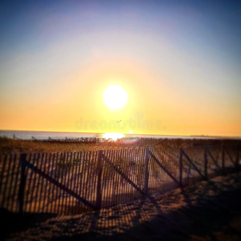 Herring Cove Sunset on a Cape Cod Beach Stock Photo - Image of sunlight ...