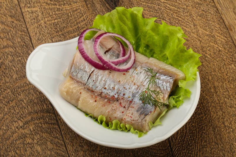 Herring fillet stock image. Image of food, slice, gourmet - 112845143
