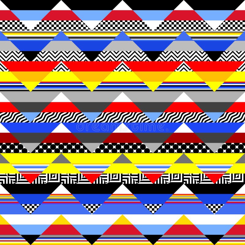 Herringbone Aztec Pattern. Seamless Quilting Design Background. Vector ...