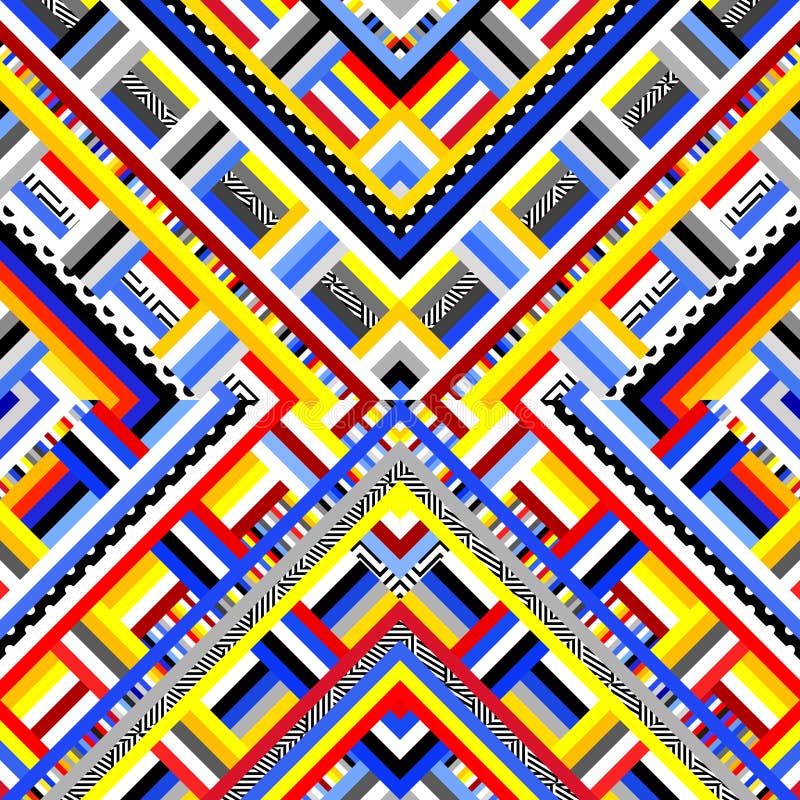 Herringbone Aztec Pattern. Seamless Quilting Design Background. Vector ...