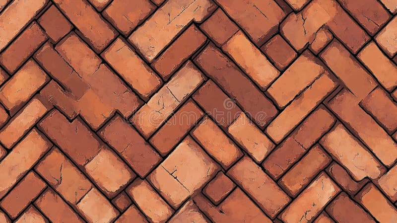 Herringbone Brick Pattern Texture Stock Illustration - Illustration of ...