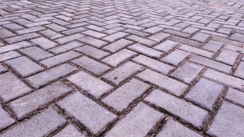 Herringbone Cobblestone Pavement Texture Background Stock Photo - Image ...
