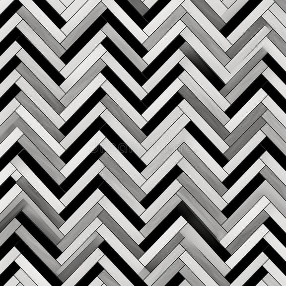 Herringbone Pattern in Black and White: Abstract Minimalism Appreciator ...
