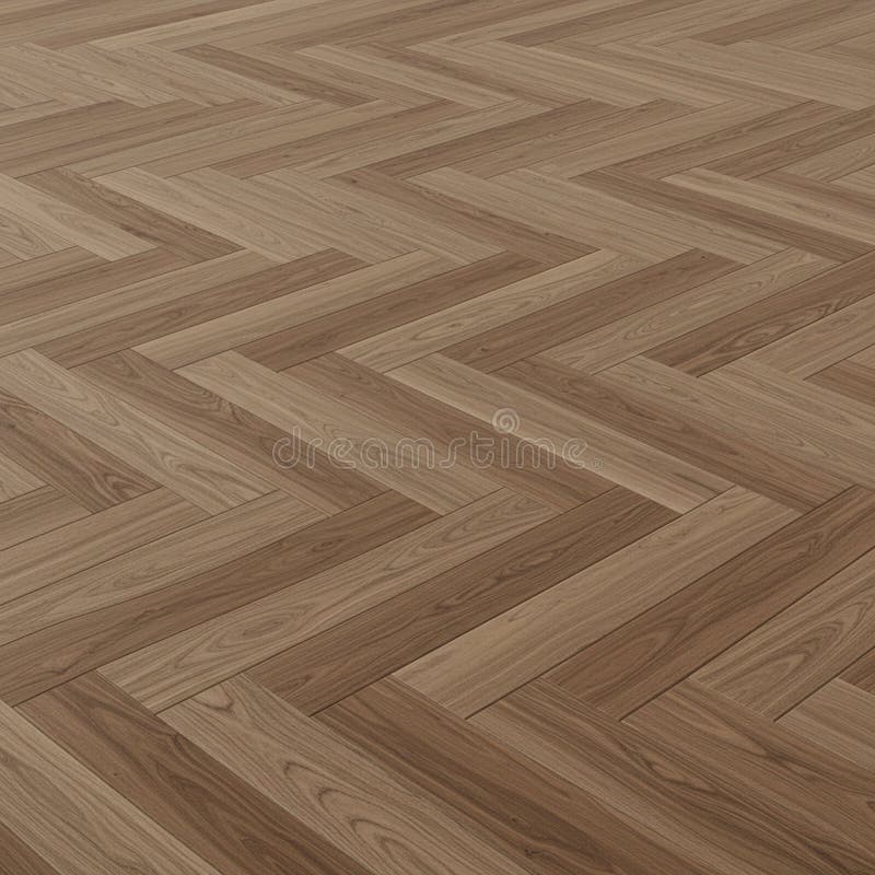 Herringbone Pattern Wood Floor Featuring Light and Dark Brown Wooden ...