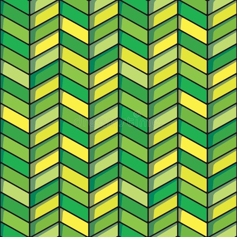 Herringbone Seamless Background in Green and Yellow Tones Stock Vector ...