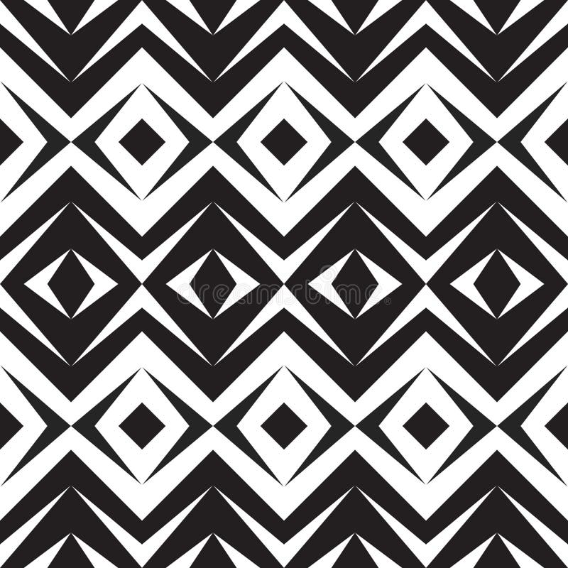 Seamless Geometric Pattern, Seamless Zigzag, Thin Line Print, Black and ...
