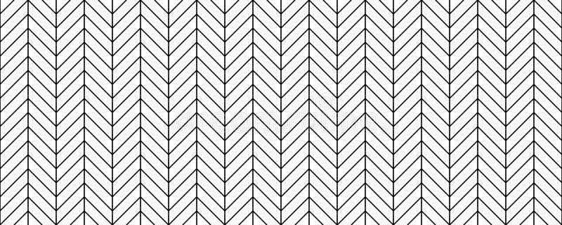 Herringbone Seamless Pattern. Black and White Chevron Background ...